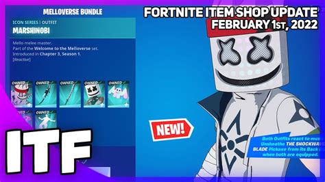 Fortnite Item Shop NEW MELLOVERSE BUNDLE February 1st 2022