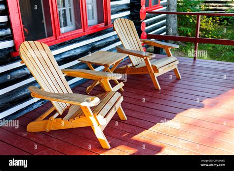 Adirondack Chair Cabin Hi Res Stock Photography And Images Alamy
