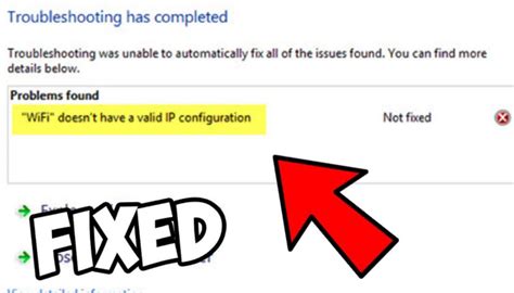 Quick Fix Error WiFi Doesn T Have A Valid IP Configuration On Windows
