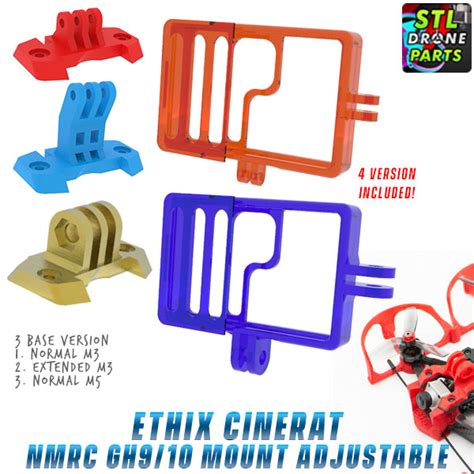 Stl File Ethix Cinerat Frame Namelessrc Naked Gopro Hero Mount