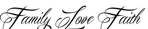 Cursive Faith Tattoo Font Carethsatbir