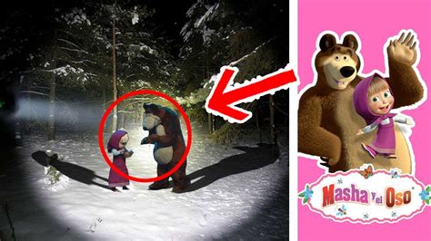 5 MASHA Y EL OSO CAPTADOS EN CAMARA YouTube