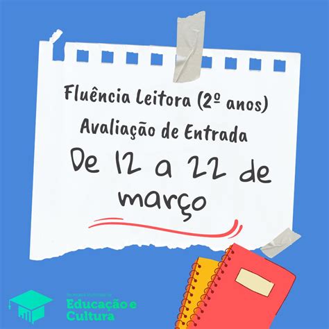 Secretaria Municipal De Educa O E Cultura Avalia O Da Flu Ncia