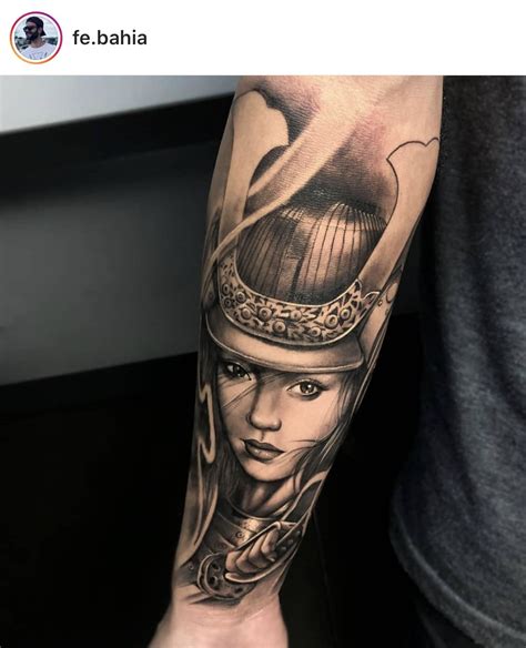 Geisha Portrait Tattoo Samurai Tattoo Ideas Oriental Tattoos