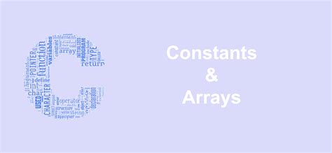 constants and arrays in c programming tachyon
