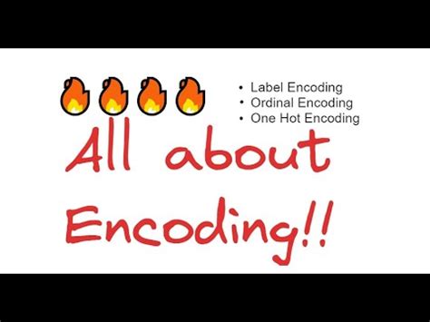 Label Encoding One Hot Encoding Ordinal Encoding Using Sklearn