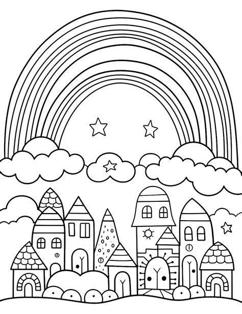 50 Rainbow Coloring Pages 2024 Free Printable Sheets Artofit