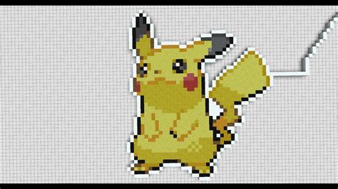 2 Minecraft Pixel Art Pokemon Pikachu YouTube