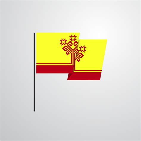 Chuvashia Waving Flag Design Vector 14024215 Vector Art At Vecteezy