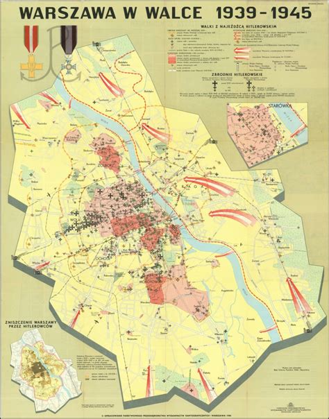 Mapa Okupowanej Warszawy 1939 1945 Warszawa W Walce
