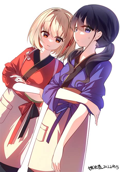 Hình nền Anime cô gái Lycoris Recoil Nishikigi Chisato Inoue