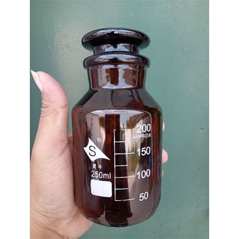 Jual Botol Reagen Ml Warna Cokelat Mulut Lebar Shopee Indonesia