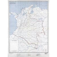 Grande detallado mapa político y administrativo de Colombia con marcas