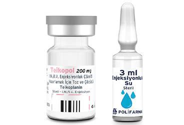 Teikopol 200 Mg Im Iv Enjeksiyonluk Cozelti Hazirlamak Icin Toz Ve