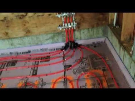 PEX Tubing Layout And Install For In Slab Radiant Heat YouTube
