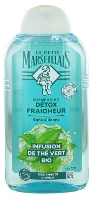 Le Petit Marseillais Shampoing Détox Fraîcheur Infusion de Thé Vert Bio