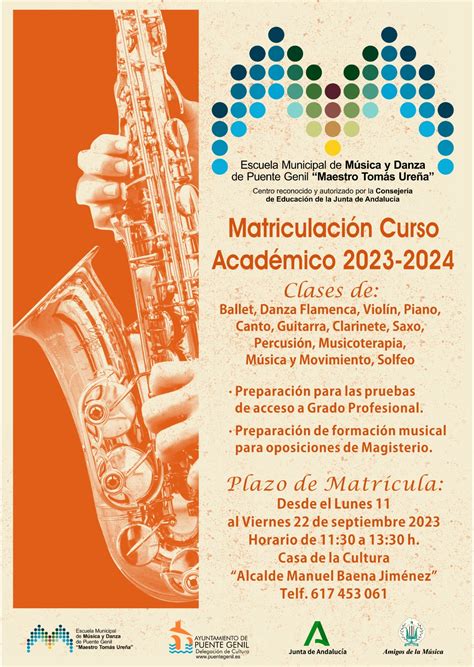 Comienza el plazo de matrícula en la Escuela Municipal de Música y
