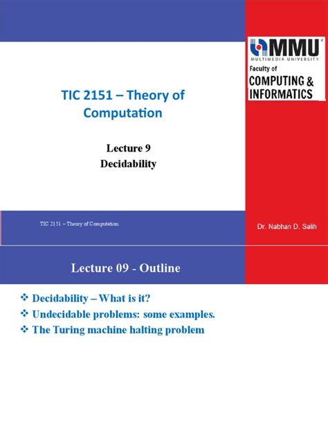 tic 2151 theory of computation decidability pdf computability theory theoretical