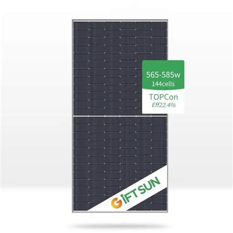 Topcon Half Cell PV Solar Panel Bifacial All Black Mono Modules