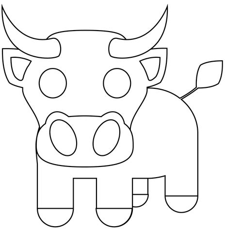 Dibujo De Buey Para Colorear Dibujos Para Colorear Imprimir Gratis