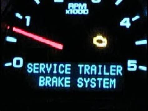 Chevy Silverado Service Trailer Brake System