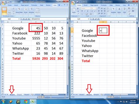Link Excel Worksheets