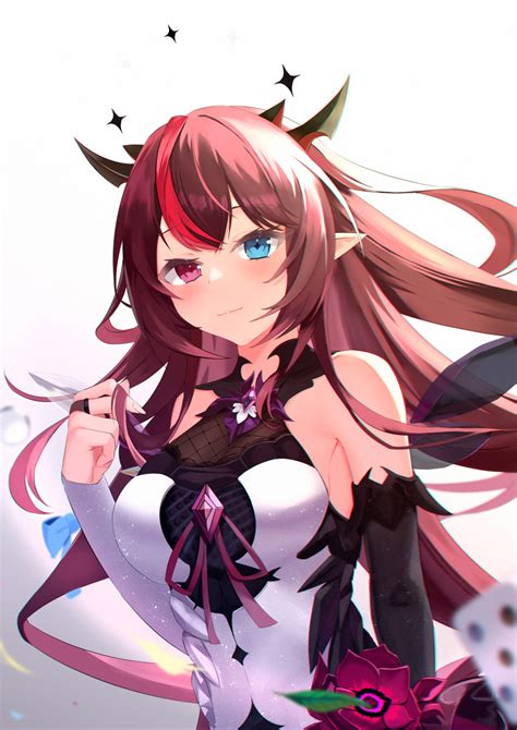 Safebooru 1girl Absurdres Bare Shoulders Blue Eyes Bridal Gauntlets Brown Hair Closed Mouth