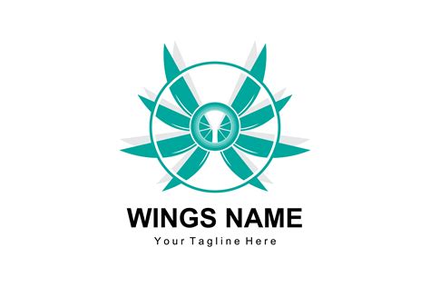 Wings Logo Design Shield Wings Vector Graphic By May Graphic