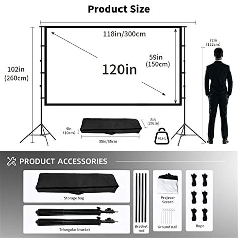 Reviews For Towond 120 Inch Projector Screen And Stand BestViewsReviews
