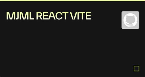 MJML REACT VITE Codesandbox