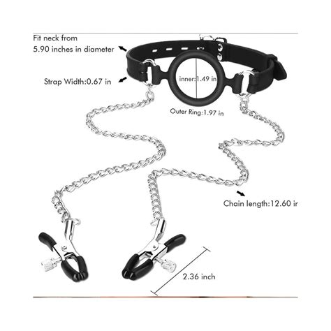 Buy Sex Bondage Nipple Clamp Sm Chest Harness Breast Clamp Neck Collar Restraint For Sex Game
