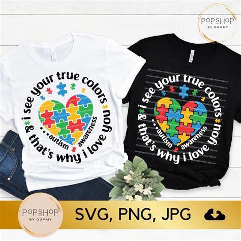 Veo Tus Verdaderos Colores Autismo SVG Conciencia Del Autismo Svg
