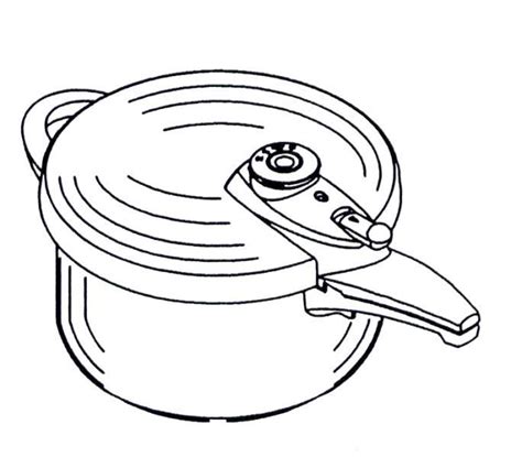 Dibujo De Una Olla Express Para Colorear Imagui