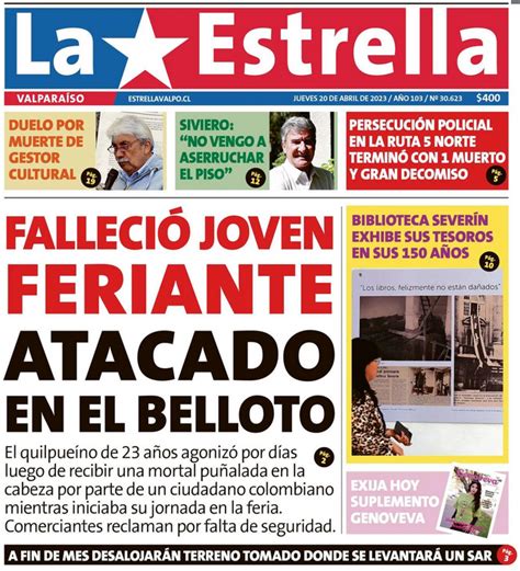 Portadas Chile on Twitter ÚLTIMOMINUTO ℹ CRISIS DE SEGURIDAD EN