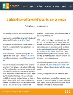 Fillable Online Eclaponline Jcyl El Estatuto Bsico Del Empleado Pblico