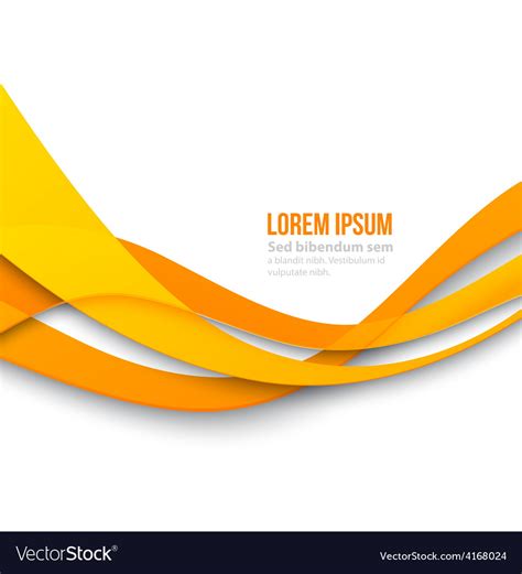 Abstract Curved Lines Background Template Vector Image