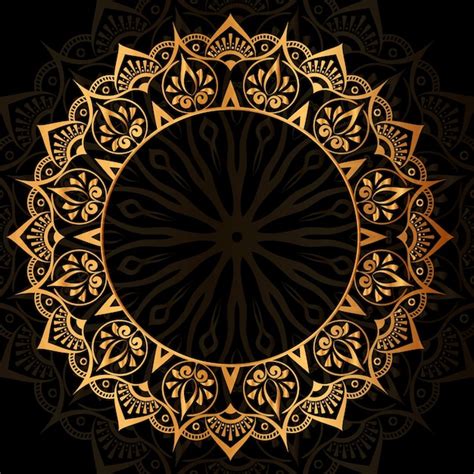Moldura de círculo dourado de luxo transparente padrão circular de