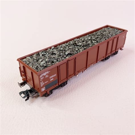 3 wagons tombereaux Eaos chargé ferraille DB Ep V MARKLIN 46899