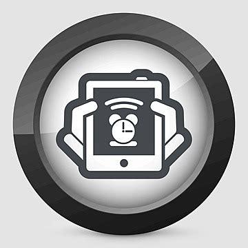 Tablet Clock Icon Tablet Timer Icon Vector Tablet Timer Icon Png And