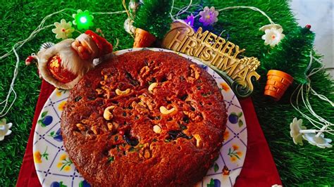 Eggless Christmas Plum Cake Recipe No Rum No Egg Christmas