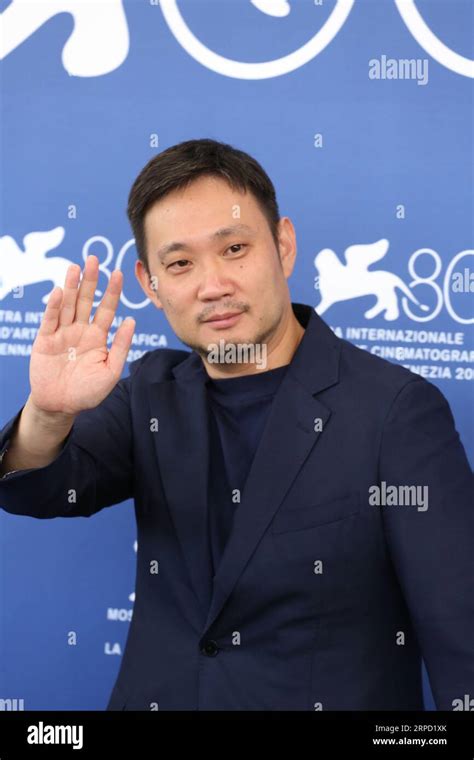 venice italy 4th september 2023 director ryûsuke hamaguchi at the photo call for the film
