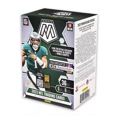 2023 NFL Panini Mosaic Football Trading Card Blaster Box Walmart