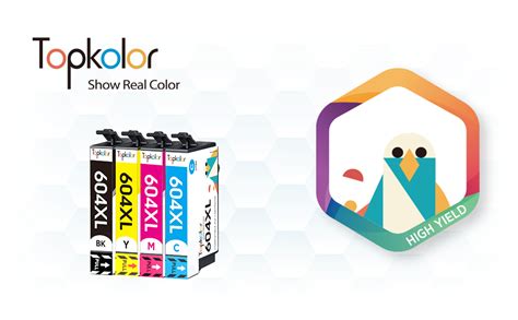Topkolor 604XL Ink Cartridges Multipack For Epson 604 604XL Compatible
