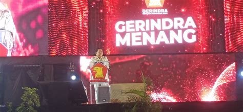 Di Perayaan Natal Nasional Partai Gerindra Prabowo Serukan Semua Umat