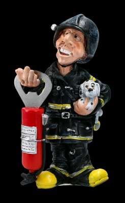 Funny Job Figur Feuerwehrmann grillt Würstchen figuren shop de