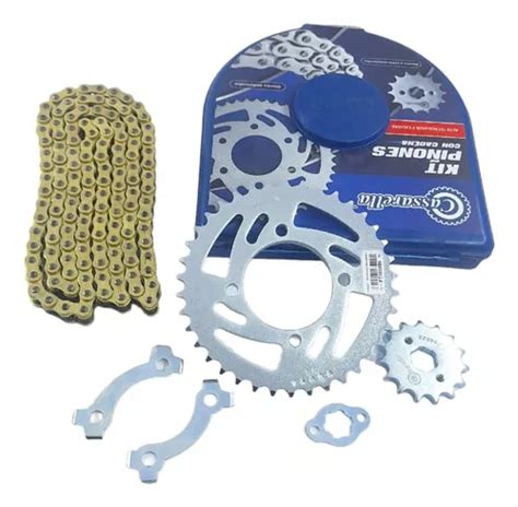 Kit Arrastre Akt Nkd Reforzado Cadena Paso H Cuotas Sin Inter S