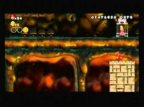 New Super Mario Bros Wii Final Castle M 8 And Ending Mario VS Bowser