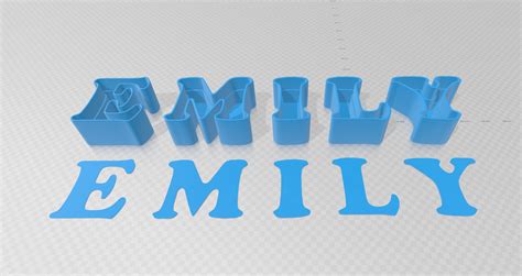 The Name Emily In Cool Letters