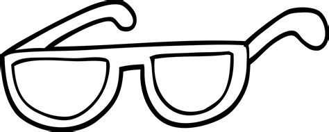 Black And White Cartoon Sunglasses 12478646 Vector Art At Vecteezy