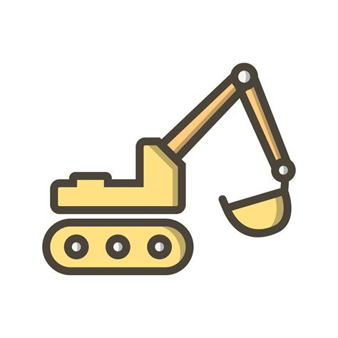 Vector Excavator Icon 425188 Vector Art At Vecteezy